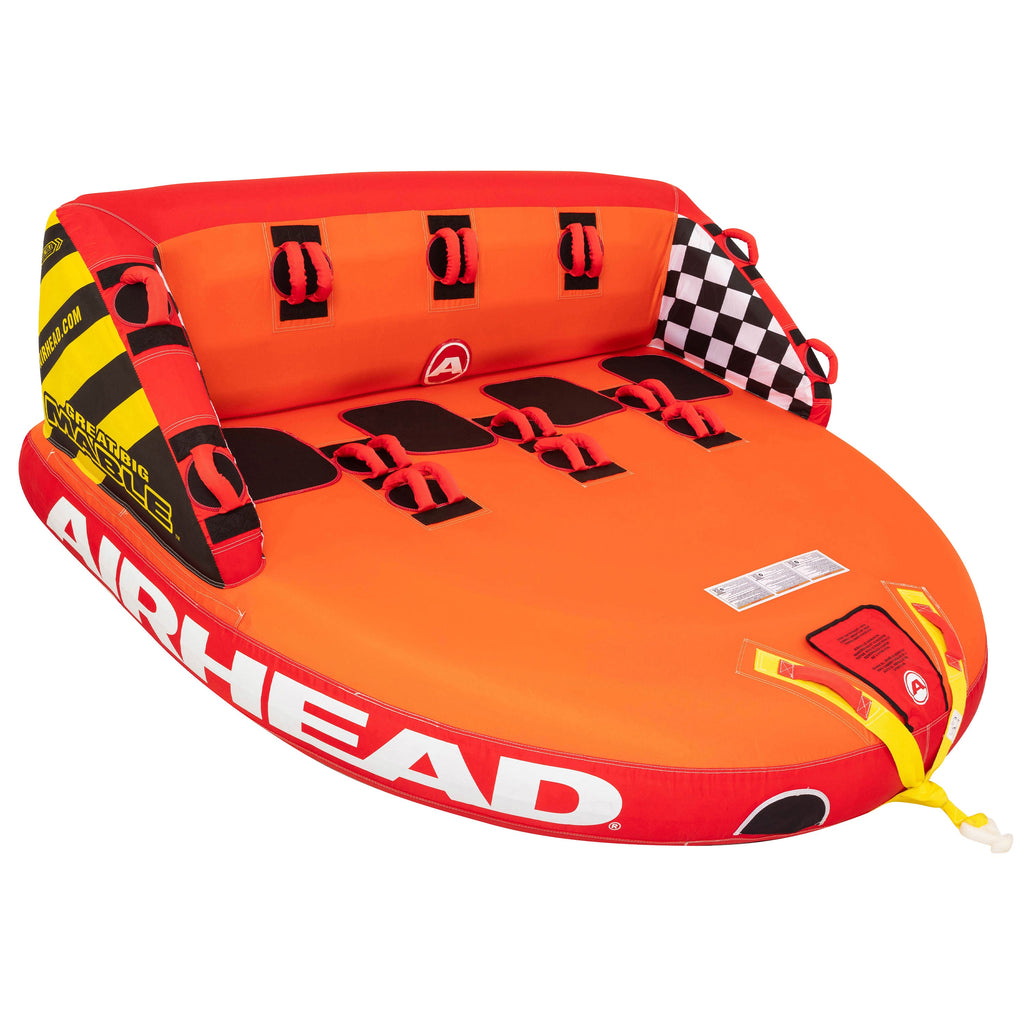 AIRHEAD Great Big Mable | 1-4 Rider Towable Tube for Boating | NVN Marine
