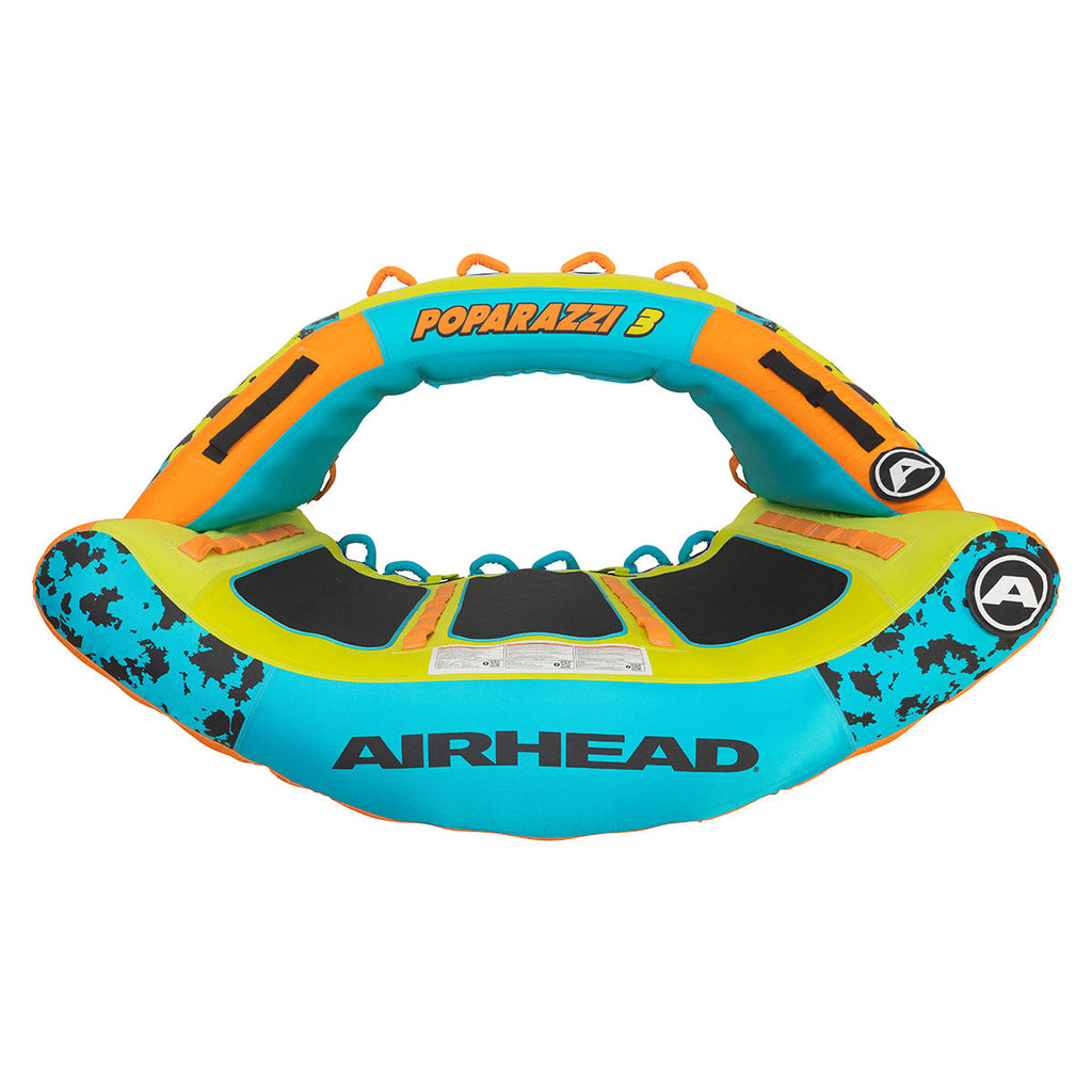 AIRHEAD Poparazzi 3 | 1-3 Rider Towable Tube for Boating | NVN Marine