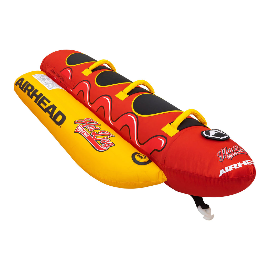 AIRHEAD Triple Dog | 1-3 Rider Towable Tube for Boating | NVN Marine