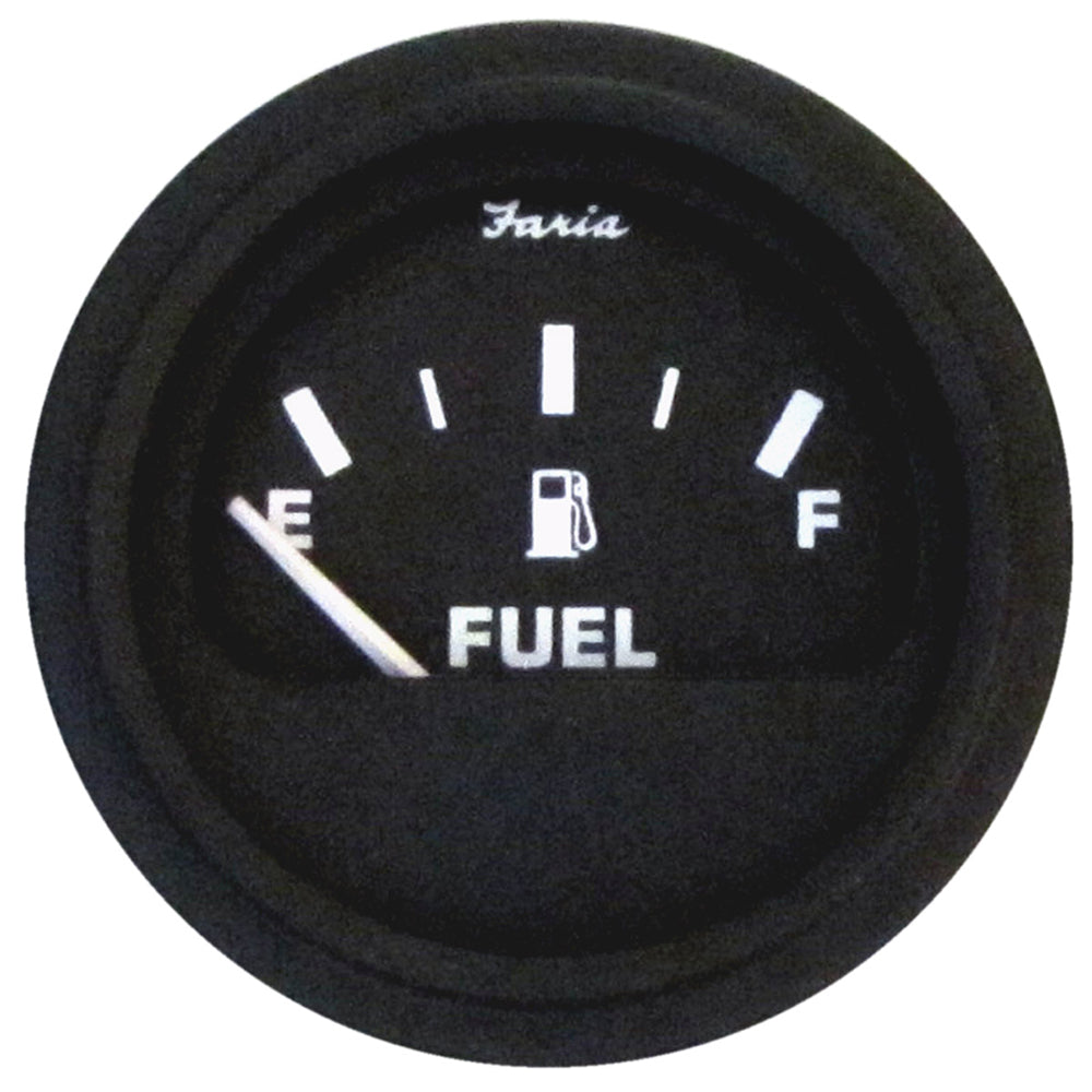 Faria 2" Heavy-Duty Fuel Level Gauge - Black w/Black Bezel | Gauges ...