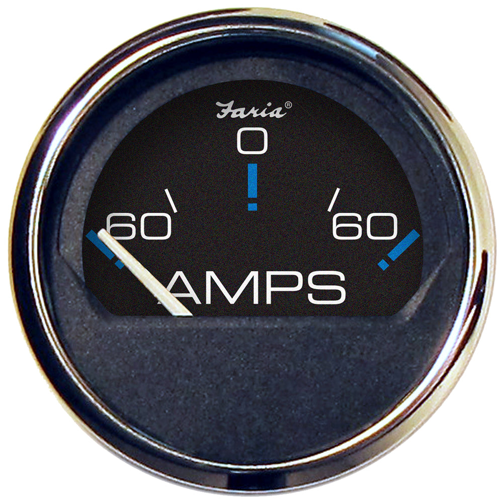 Faria Chesapeake Black 2" Ammeter Gauge (-60 to +60 AMPS) | Gauges ...