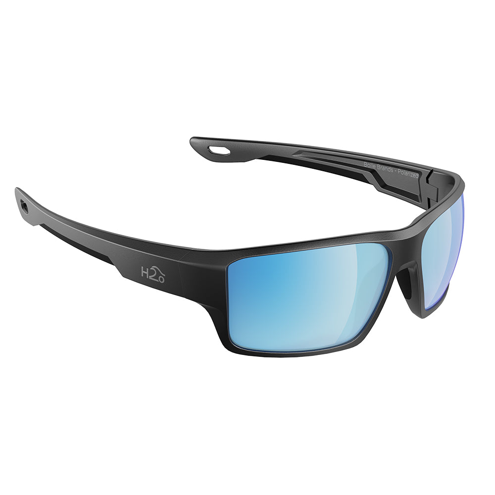 H2Optix Ashore Sunglasses Matt Gun Metal, Grey Blue Flash Mirror Lens ...