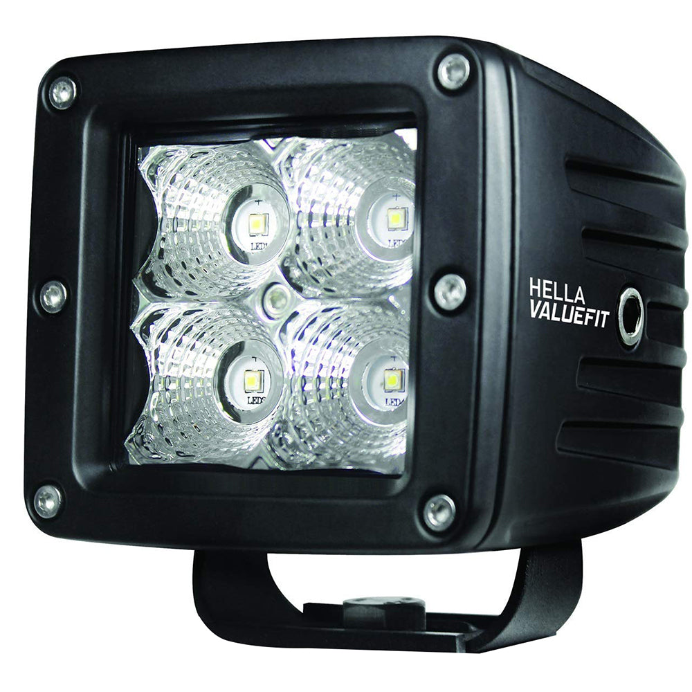 Hella Marine Value Fit LED 4 Cube Flood Light - Black | Hella Marine ...