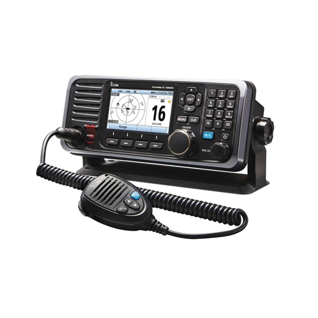 Icom M605 Fixed Mount 25W VHF w/Color Display | VHF - Fixed Mount | NVN ...