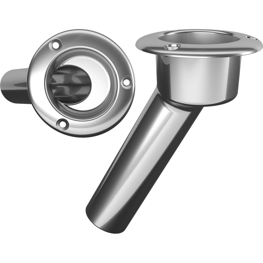 Mate Series Stainless Steel 30° Rod & Cup Holder - Open - Round Top ...