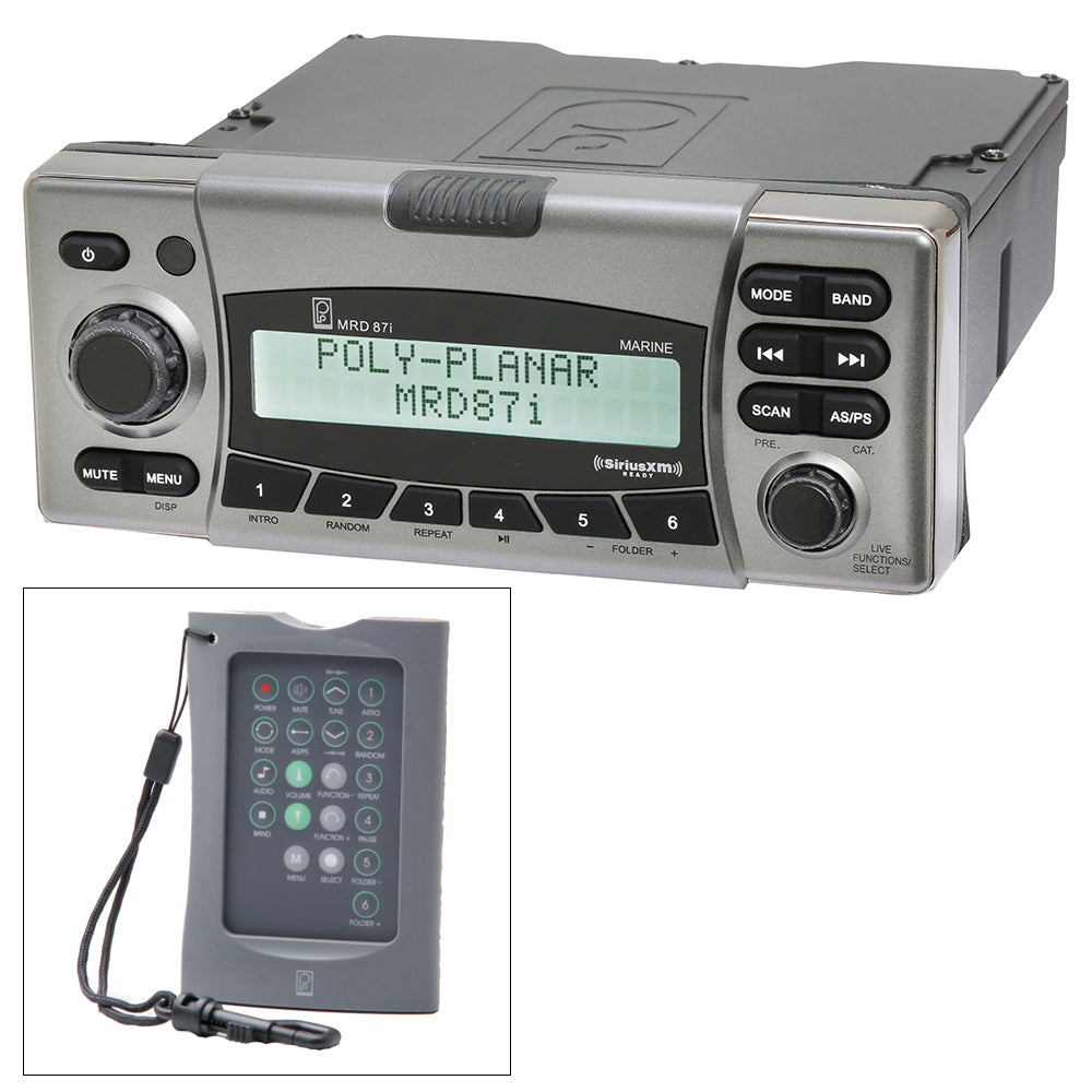 Poly-Planar MRD87i IPX6 Marine Radio AM/FM/BT/SiriusXM/MNEA 2000 w ...