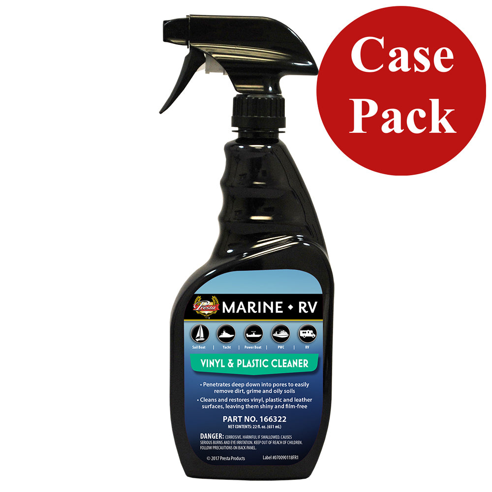 Presta Marine Vinyl & Plastic Cleaner - 22oz - *Case of 12* | Cleaning ...