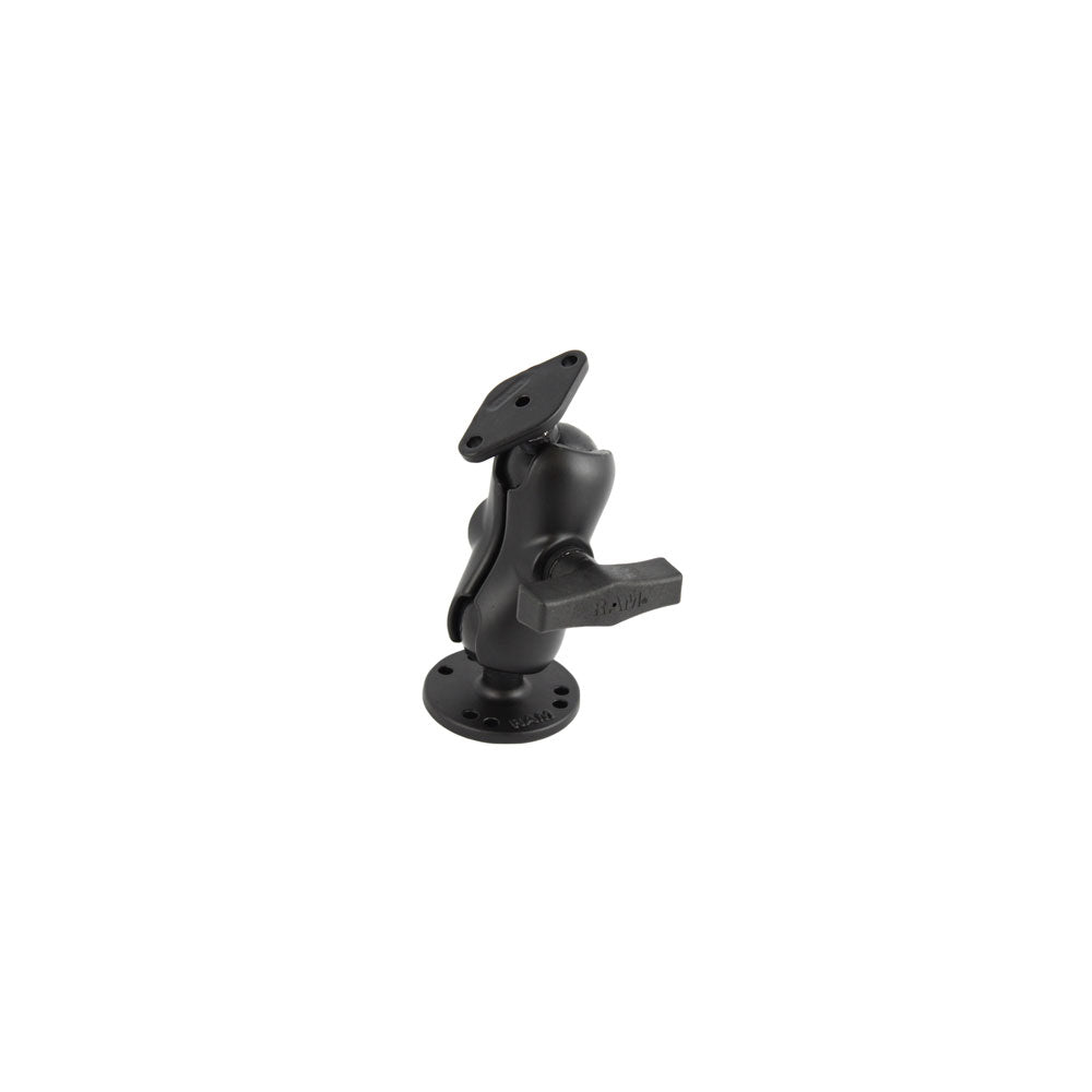 RAM Mount Screw Down Surface Mount Short Arm 1.5" Ball | Surface Mount ...