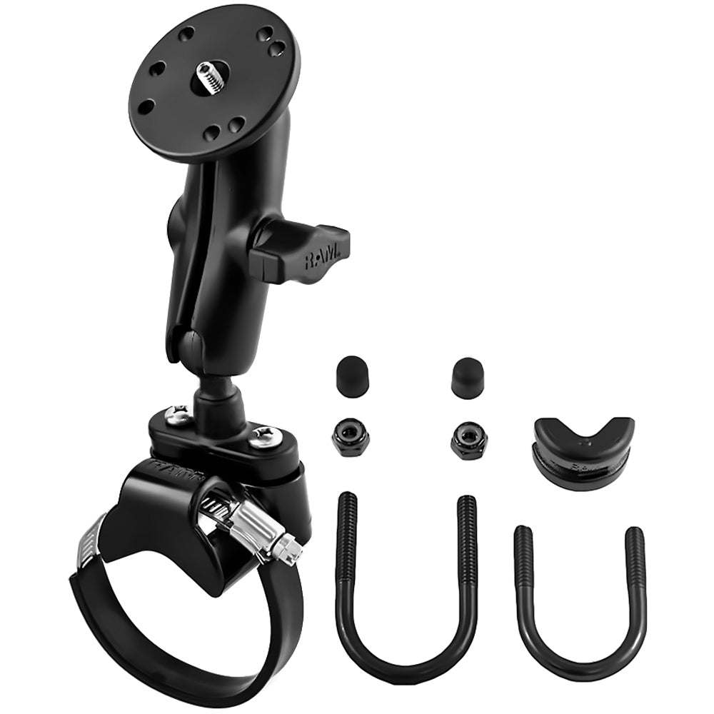RAM Mount U-Bolt ATV/UTV Strap w/Double Socket Arm and 1/4 -20 Mounting ...