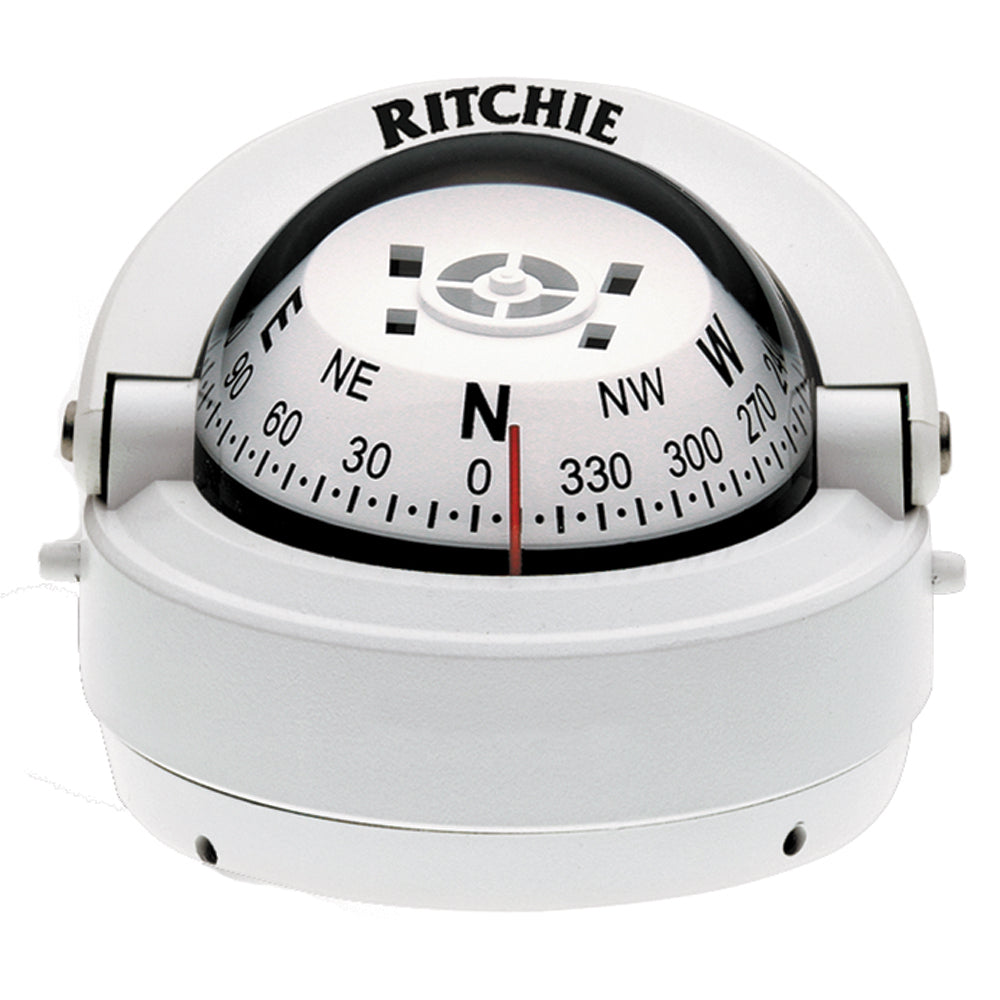 Ritchie S-53W Explorer Compass - Surface Mount - White | Compasses ...