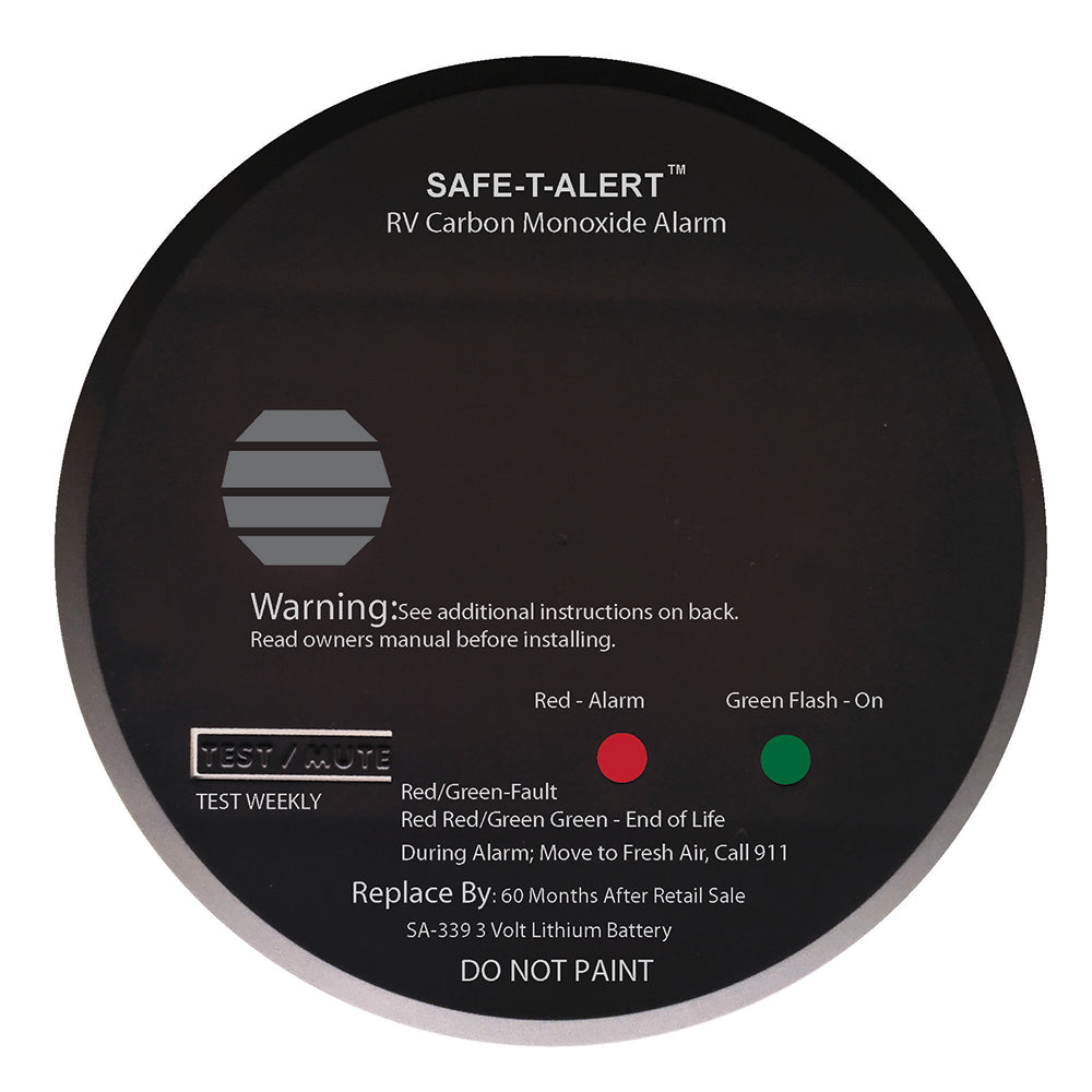 Safe-T-Alert SA-339 Black RV Battery Powered CO2 Detector | NVN Marine