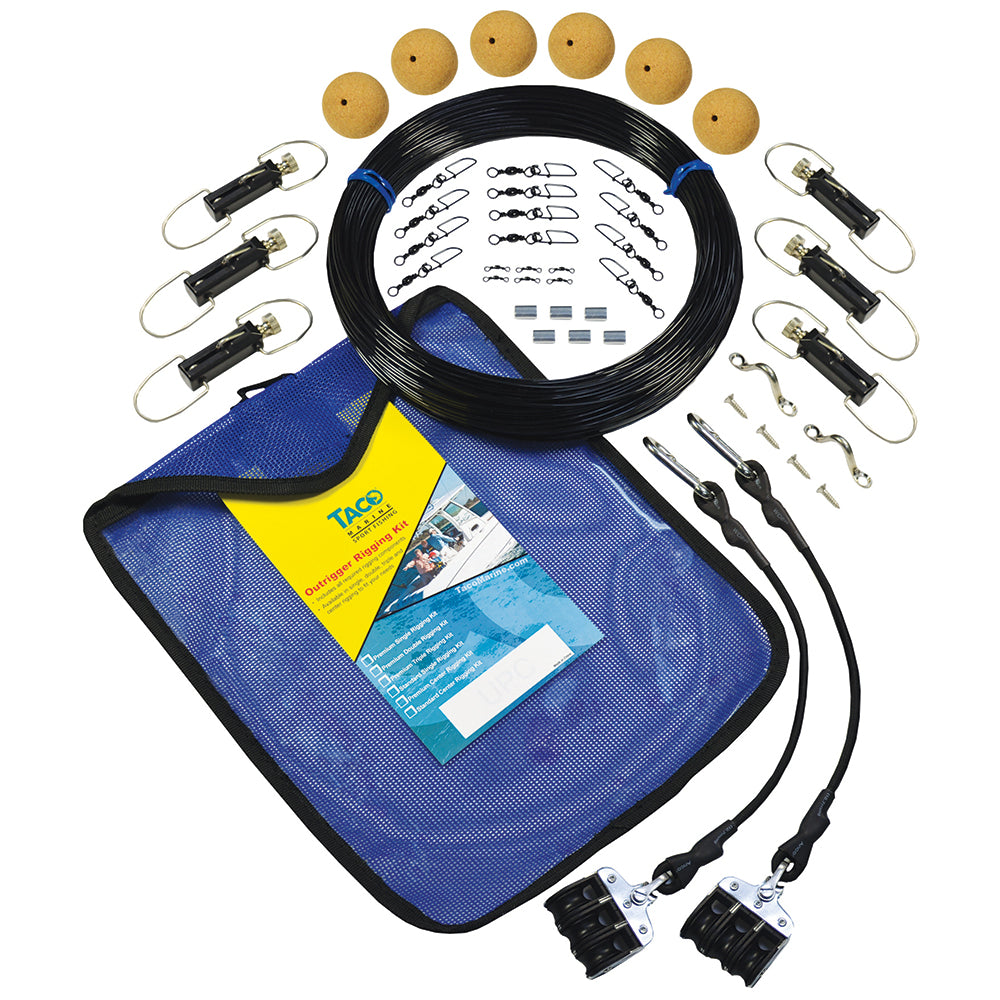TACO Premium Mono Triple Rigging Kit | Outrigger Accessories | NVN Marine