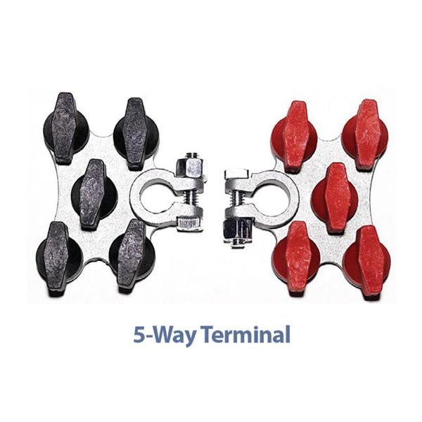 TH Marine Hydra Battery Terminal Multiplier 5 Post | Electrical ...