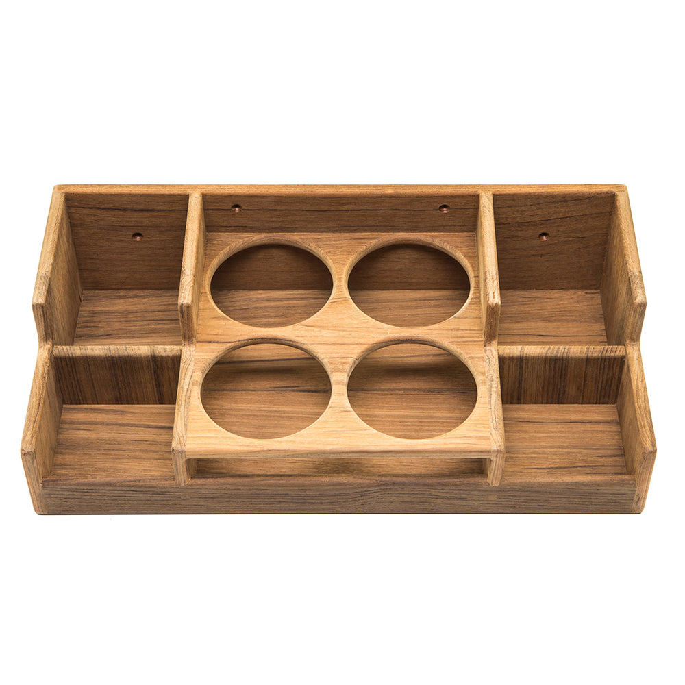 Whitecap Teak Bar Rack | Marine Hardware | Teak | NVN Marine
